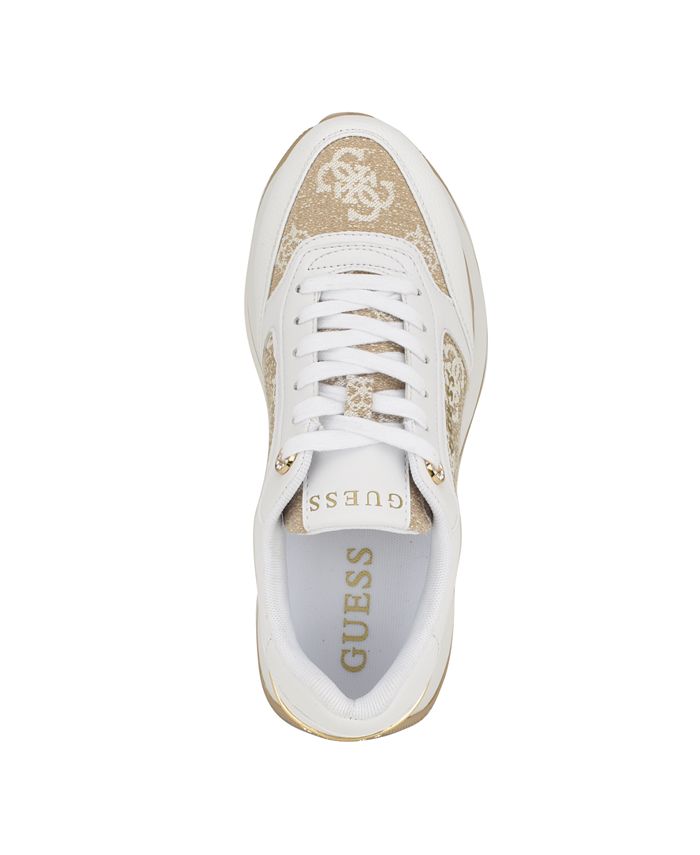 GUESS Women's Camrio Casual Double Platform Lace Up Sneakers - Macy's