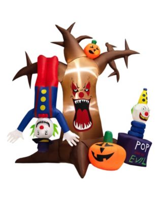 8 Feet Halloween Inflatable Tree Giant Blow-up Spooky Dead Tree with ...