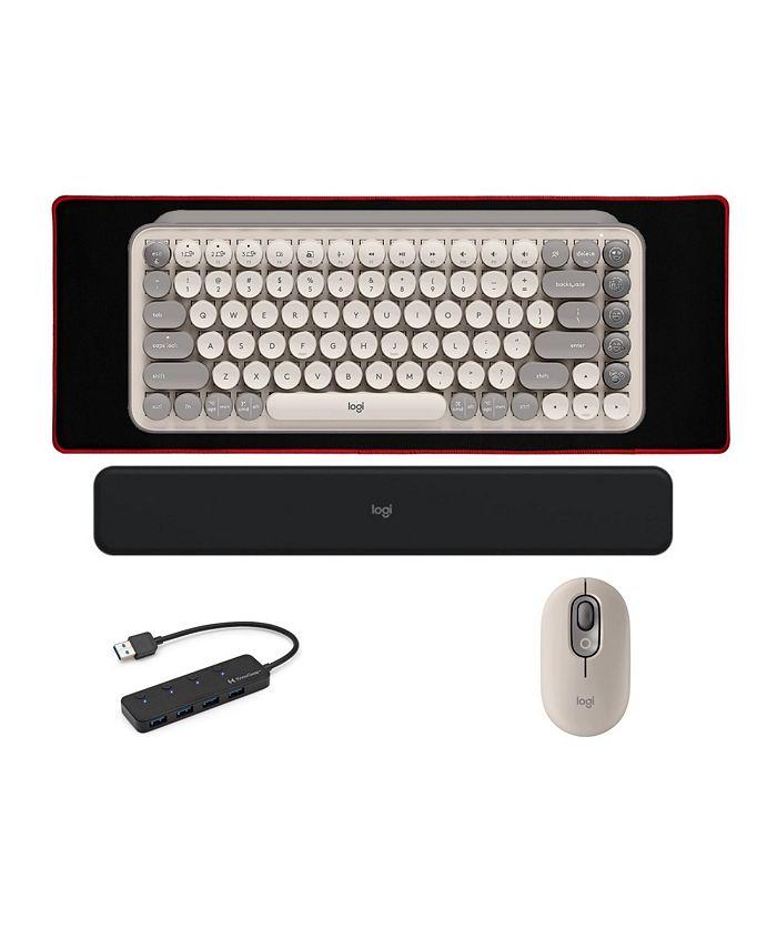 Logitech POP Keys Wireless Mechanical Keyboard and POP Mouse Bundle ...