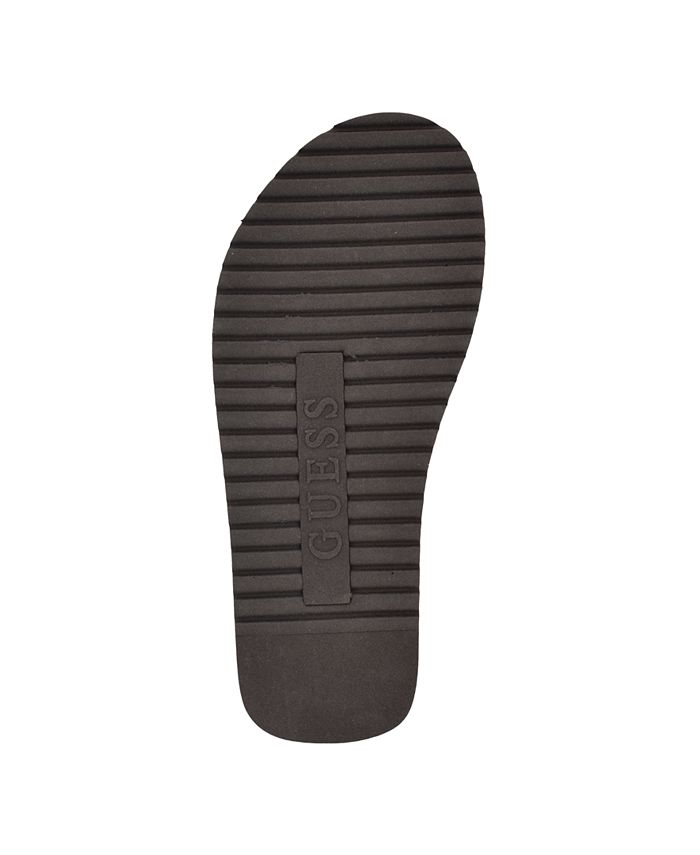 GUESS Men's Hartz Branded Fashion Slide Sandals - Macy's