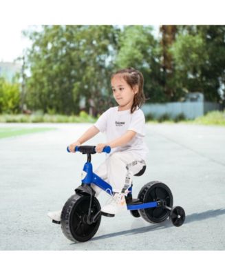 4-in-1 Kids Training Bike Toddler Tricycle with Training Wheels and ...