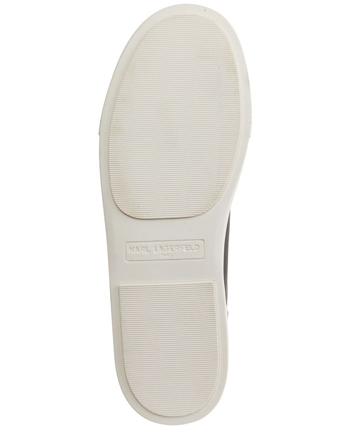 KARL LAGERFELD PARIS Women's Calico Patch Embellished-Heel Sneakers ...