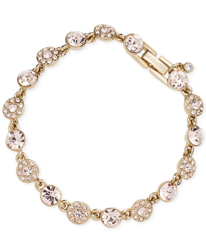 Givenchy Gold-Tone Pavé Flex Bracelet - Macy's
