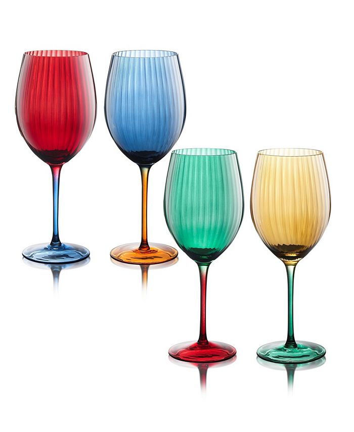 Qualia Glass Festive Ap Wine Glasses Set Of 4 Macys