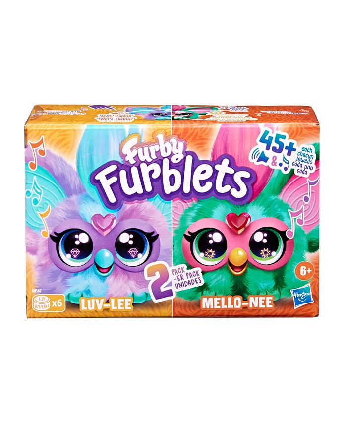 Furby Furblets Luv-Lee Mello-Nee 2-Pack Mini Electronic Plush Toy for ...