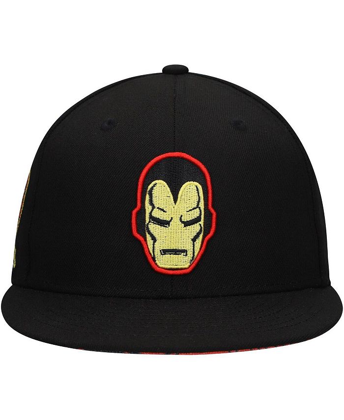 Lids Men's Black Iron Man Marvel 60th Anniversary Snapback Hat - Macy's
