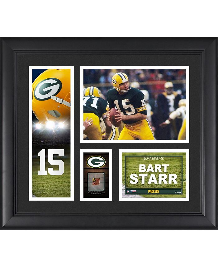 Fanatics Authentic Bart Starr Green Bay Packers Framed 15'' x 17 ...
