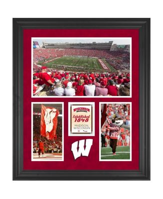 Wisconsin Badgers Camp Randall Stadium Framed 20'' x 24'' 3-Opening ...