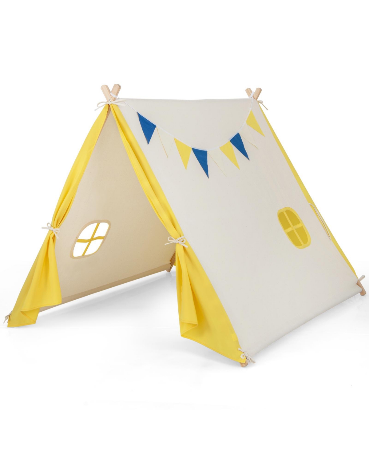 Click here for Kids Play Tent with Solid Wood Frame Holiday Birth... prices