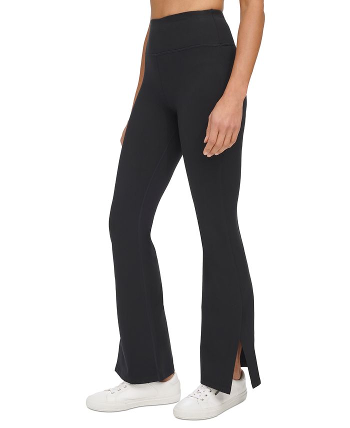 Calvin Klein Women's High-Rise Flare Full-Length Leggings - Macy's
