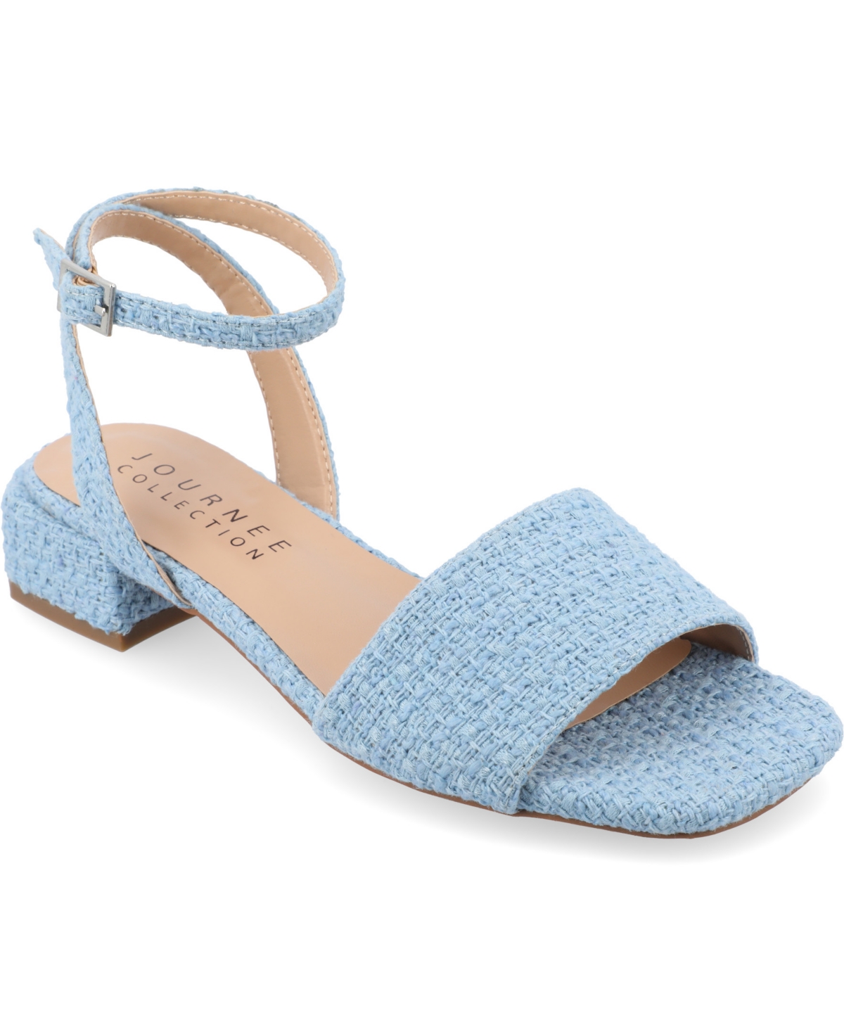 Click here for Journee Collection Womens Adleey Ankle Strap Tweed... prices