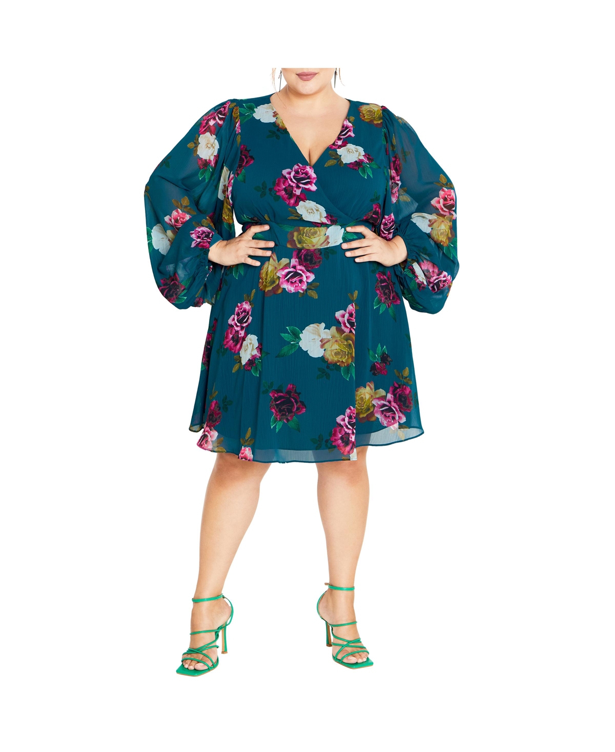 Click here for City Chic Womens Khloe Print Dress - Print prices