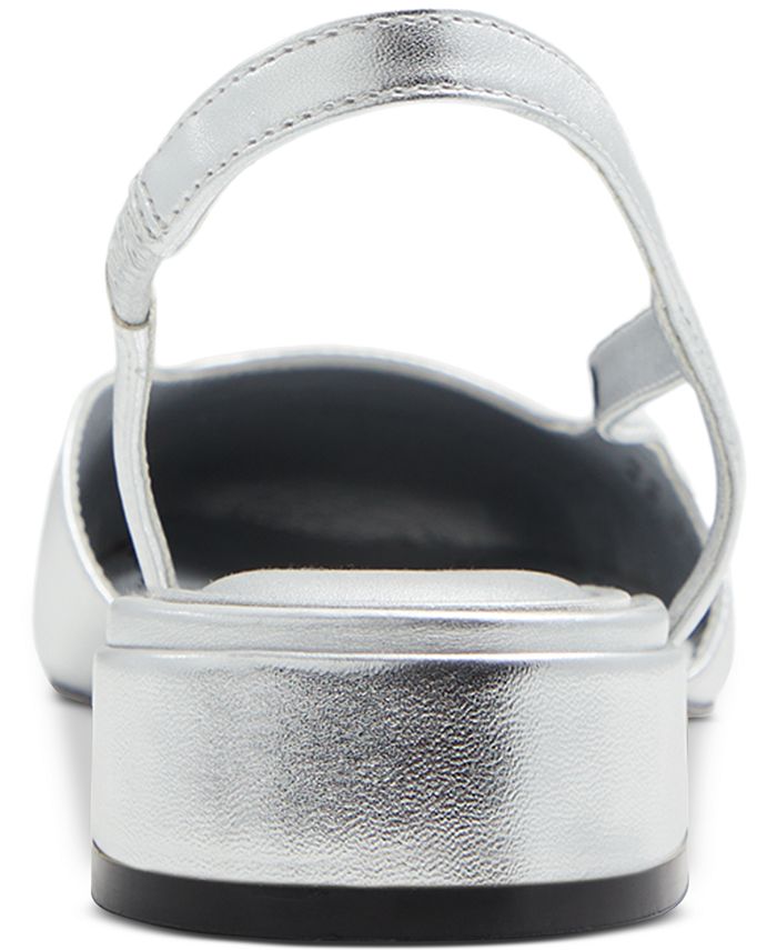 ALDO Women's Amandine Slingback Cap Toe Block-Heel Flats - Macy's