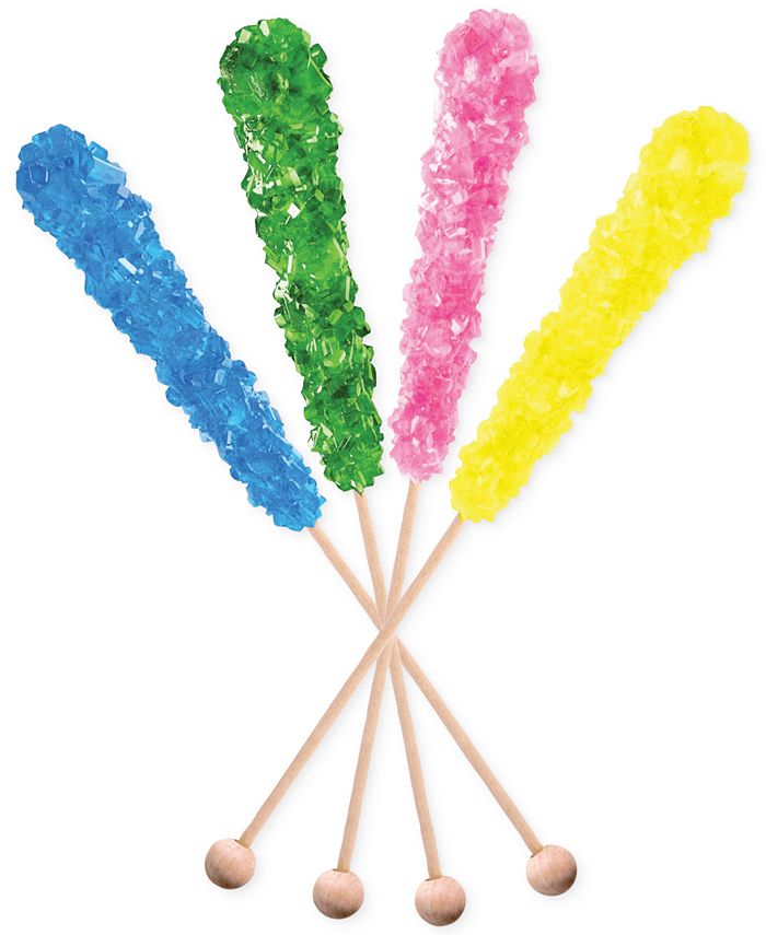 IT'SUGAR Giant Rock Candy Swizzle Sticks, 4 Pack - Macy's