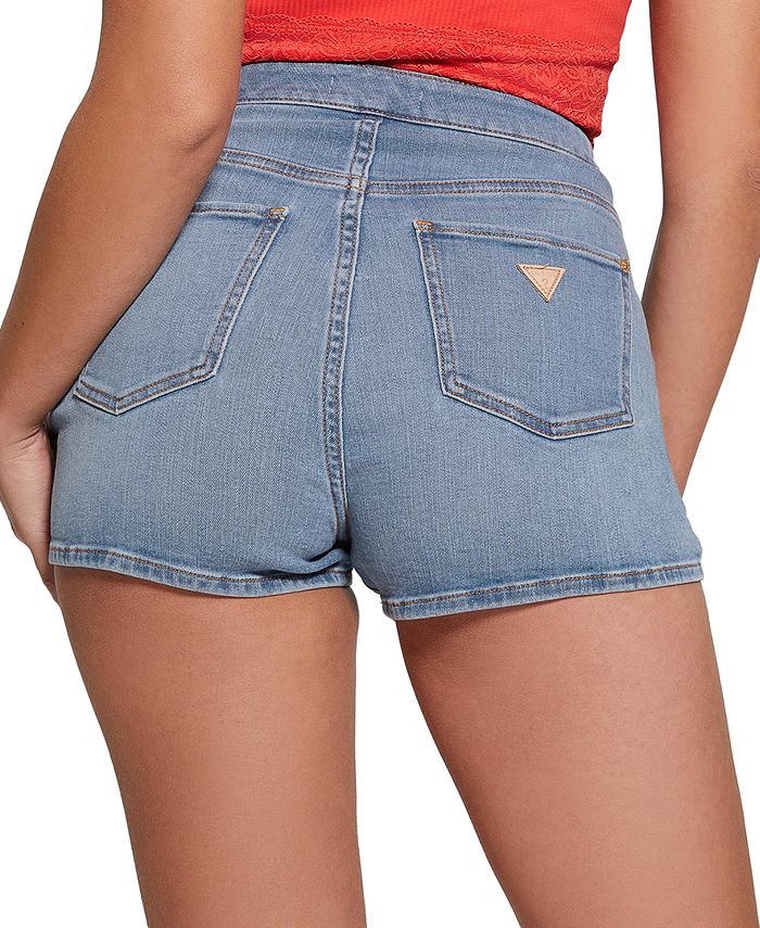 GUESS Women's Janae High Rise Denim Sailor Shorts - Macy's
