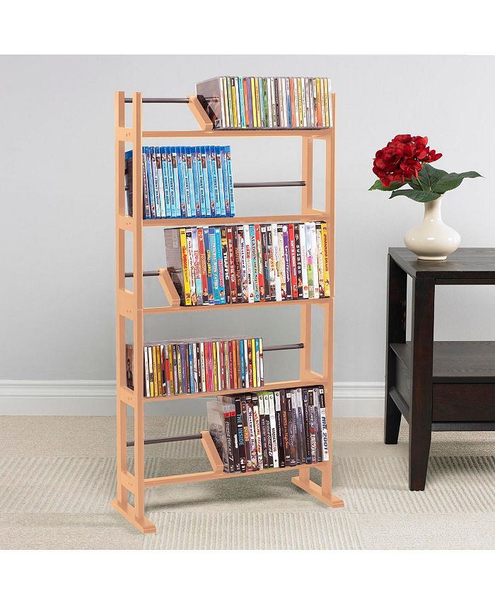 Simplie Fun Atlantic 40" Element Media Storage Rack (230 CDs, 150 DVDs ...