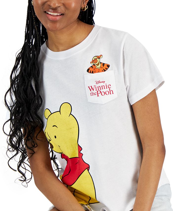Disney Juniors' Winnie the Pooh Pocket Crewneck Tee - Macy's