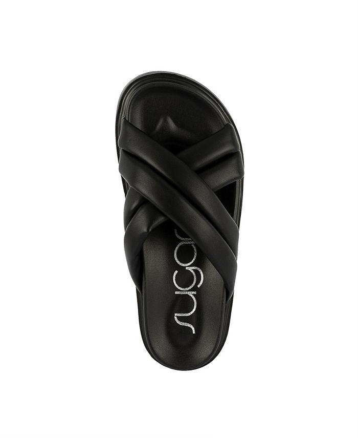 Sugar Women's Fabio Crisscross Slip-On Slide Sandals - Macy's