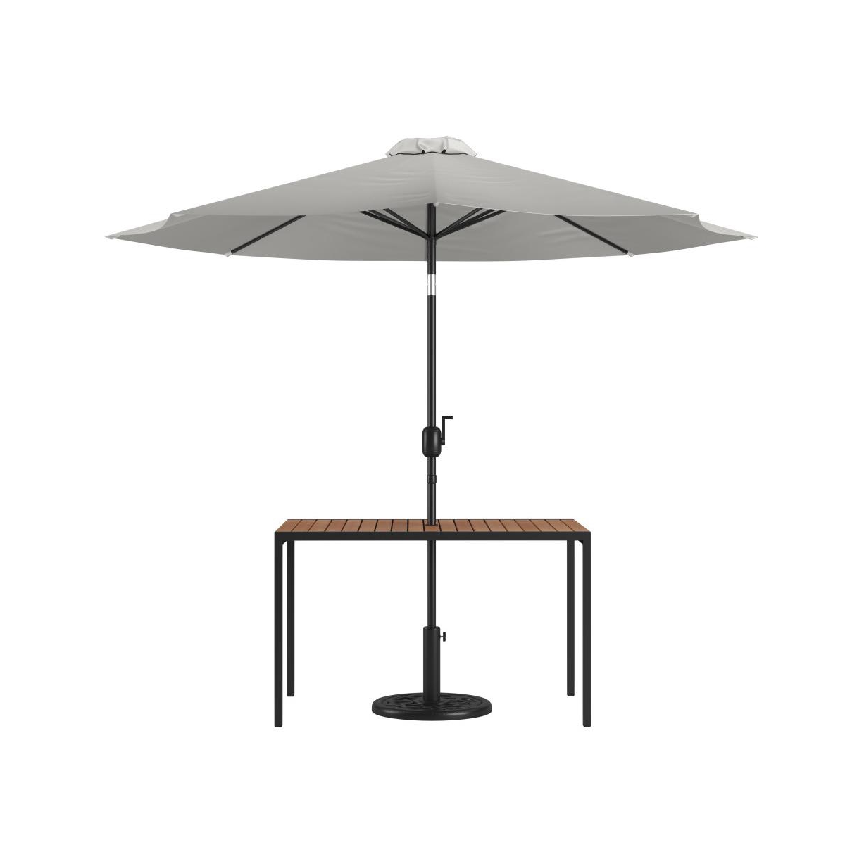 Click here for Outdoor Powder Coated Steel Dining Table With Faux... prices