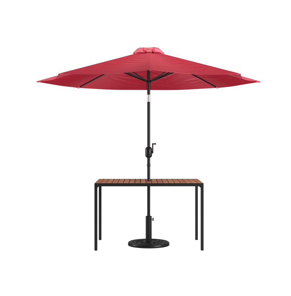 Click here for Outdoor Powder Coated Steel Dining Table With Faux... prices