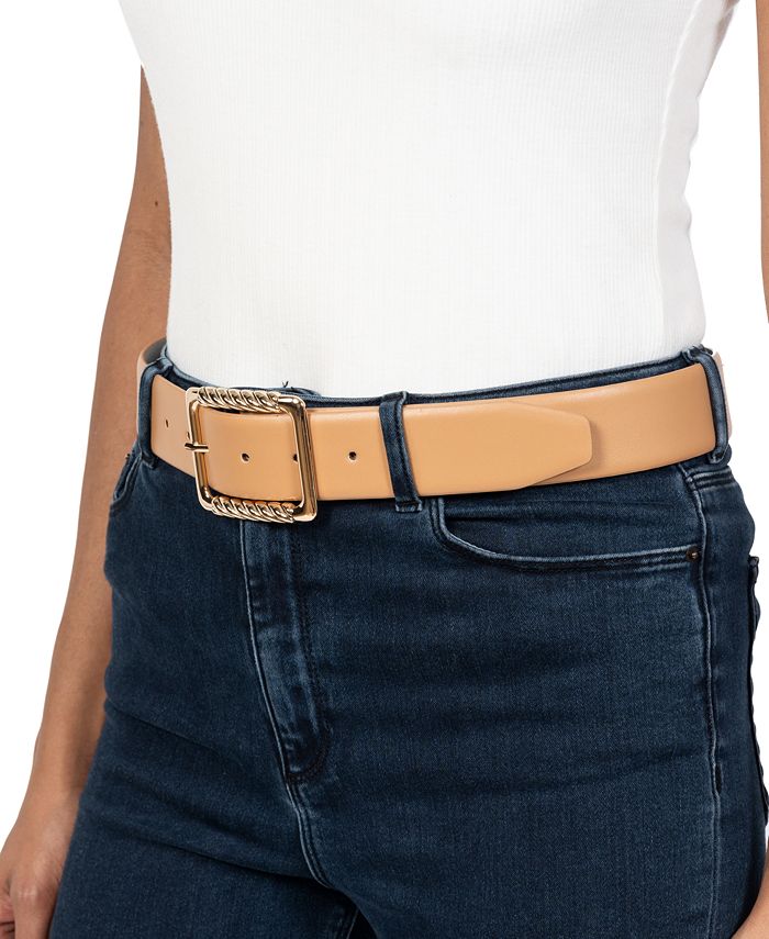 I.N.C. International Concepts Metal Wrapped Buckle Belt, Created for ...