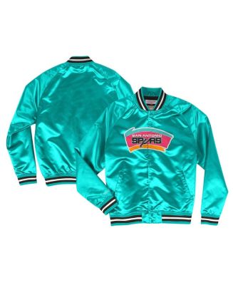 Men's Mitchell & Ness Turquoise San Antonio Spurs Hardwood Classics ...