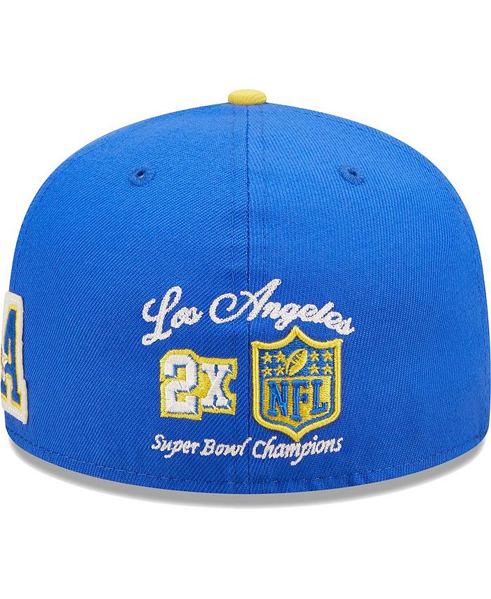 New Era Men's Royal, Gold Los Angeles Rams Super Bowl LVI Letterman ...