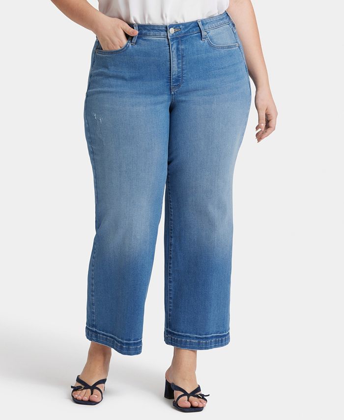 NYDJ Plus Size Teresa Wide Leg Ankle Jeans - Macy's