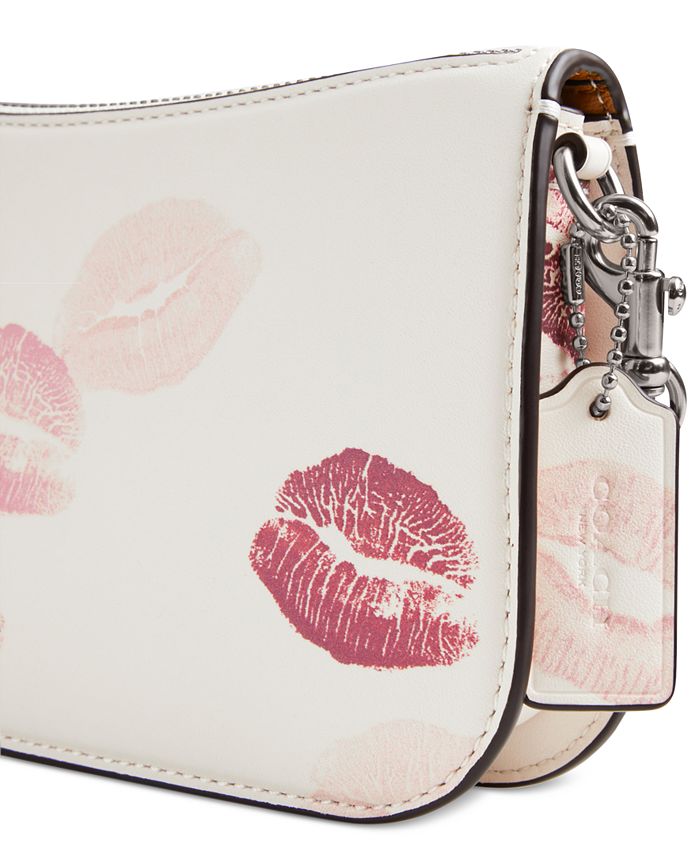 COACH Penn Lip-Print Leather Shoulder Bag - Macy's