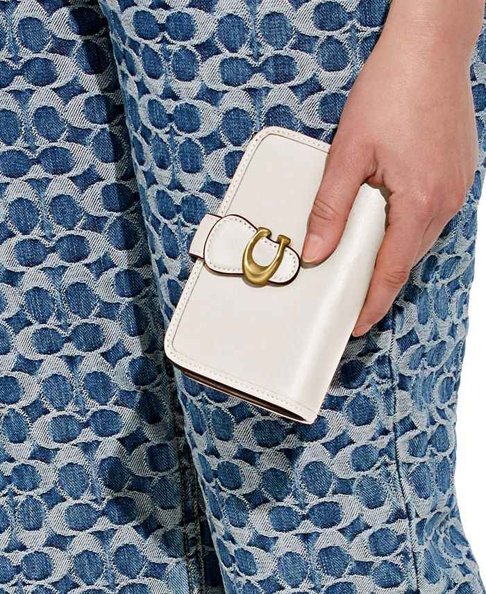 COACH Tabby Smooth Leather Medium Snap-Closure Wallet - Macy's