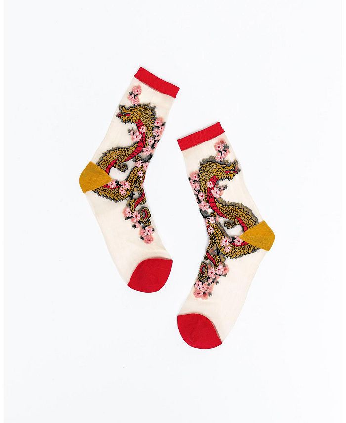 Sock Candy Women's Year of the Dragon Sheer Sock - Macy's