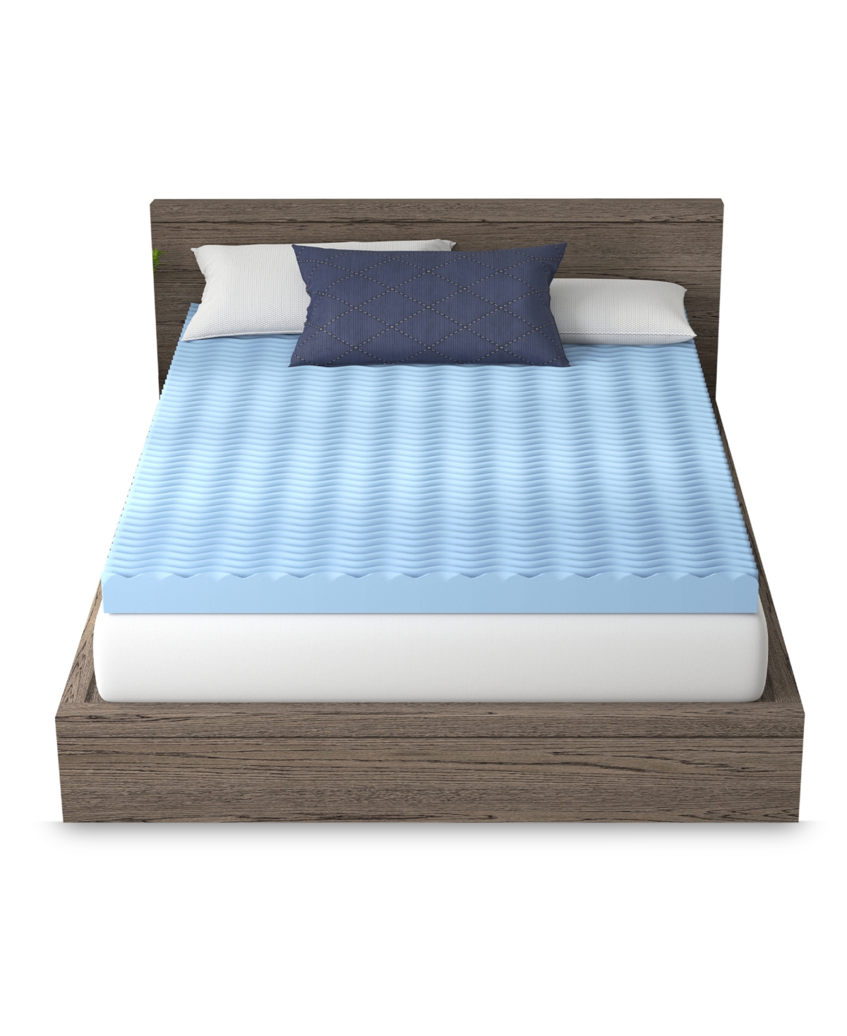 Click here for Vibe 4 Wave Convoluted Gel Memory Foam Mattress To... prices