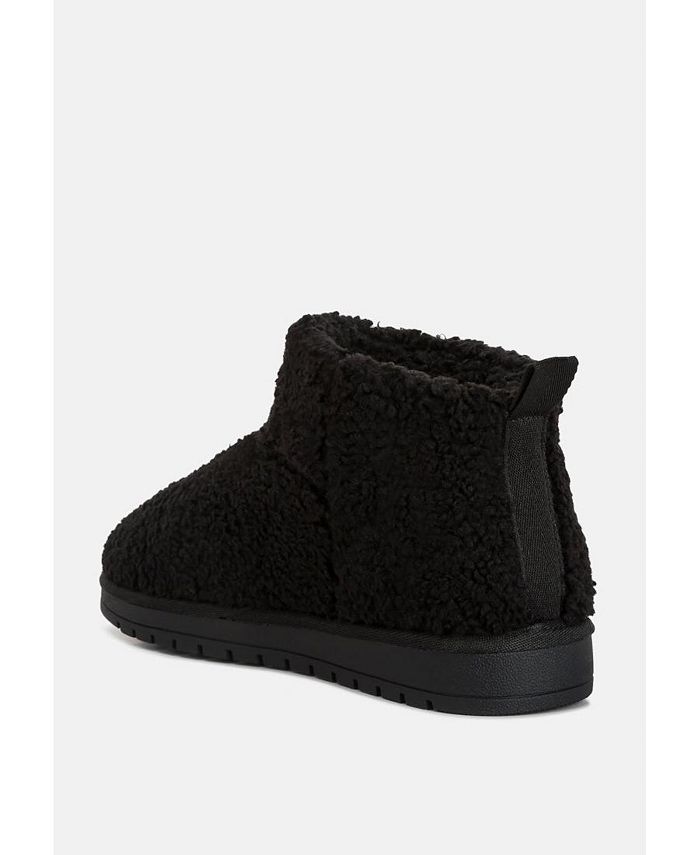 London Rag Anatole fleece exterior fluffy boots - Macy's