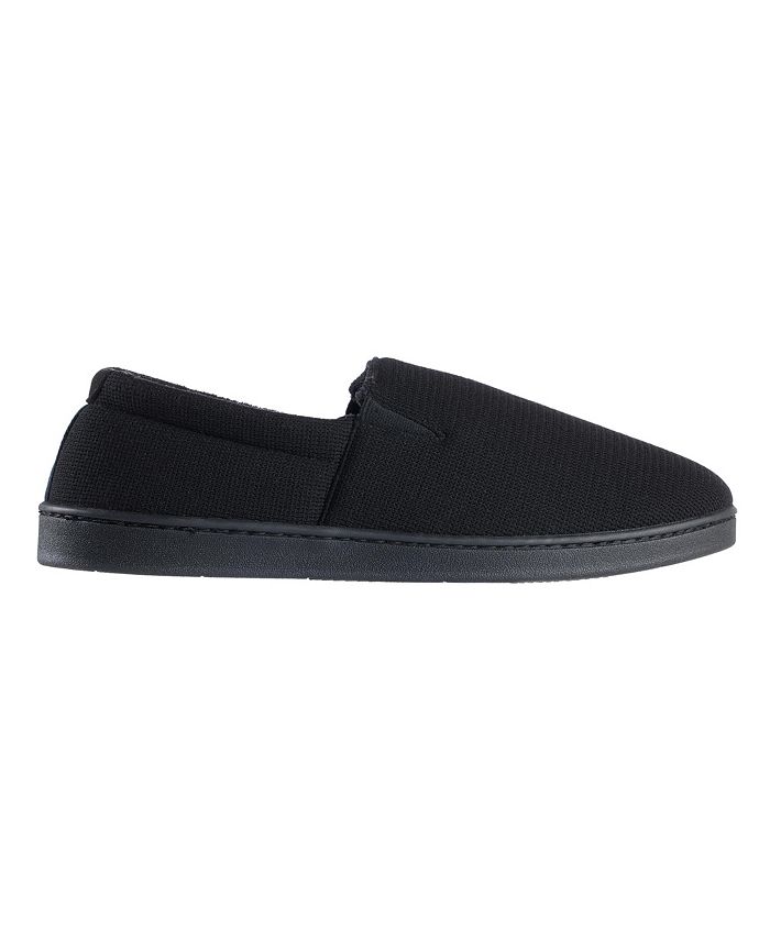 Isotoner Men's Textured Knit Kai Closed Back Slippers with Gel-Infused ...