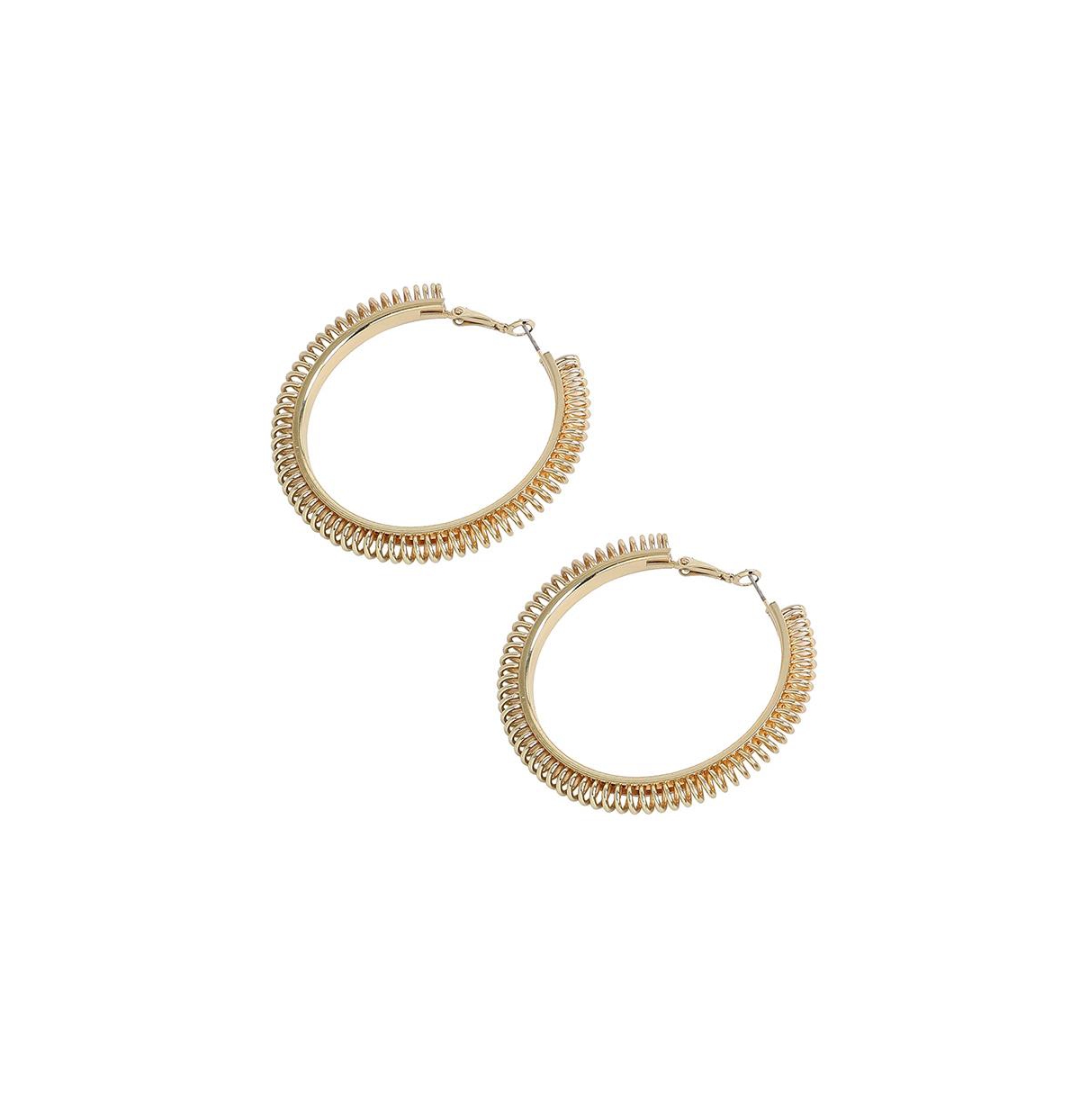 Click here for Sohi Womens Spring Hoop Earrings - Gold prices