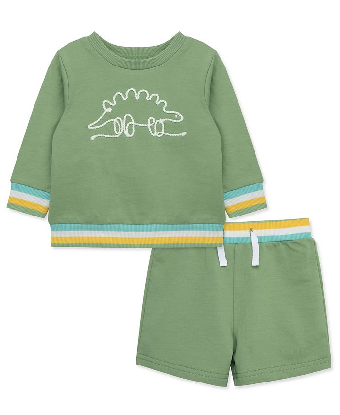 Little Me Baby Boys Dino 2 Piece Active Sets - Macy's