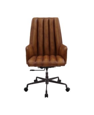 Salvol Office Chair, Sahara Leather & Aluminum