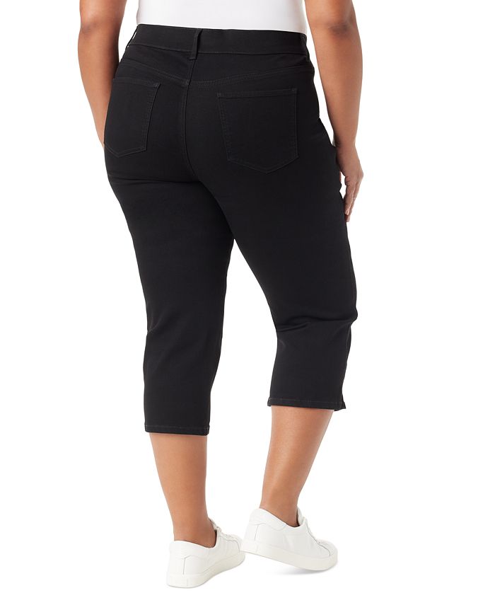 Gloria Vanderbilt Plus Size Shape-Effect High-Rise Capri Jeans - Macy's