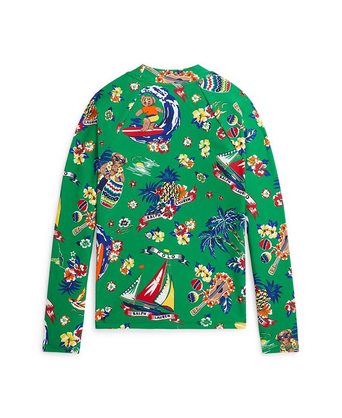 Polo Ralph Lauren Big Boys Polo Bear Performance Long Sleeves Rash ...