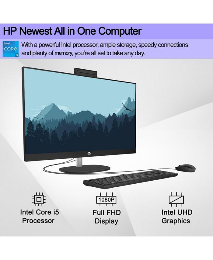 HP Essential 27-cr0000t All-in-One, 27" FHD 1920 1080 Non-touch 60Hz ...