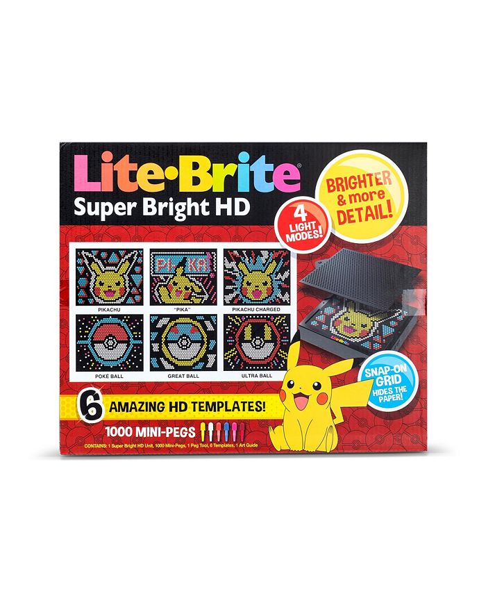 Lite Brite Super Bright HD, Pokemon Edition Board - Macy's