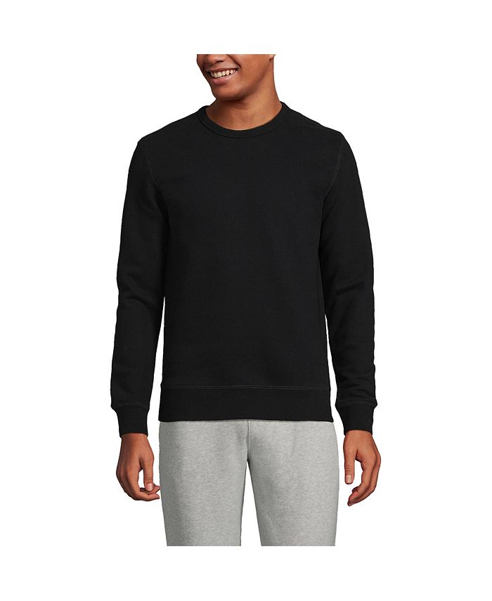 Lands' End Men's Long Sleeve Serious Sweats Crewneck Sweatshirt - Macy's