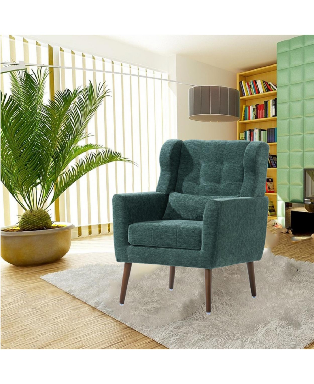 Click here for Simplie Fun Mid Century Modern Armchair in Blackis... prices