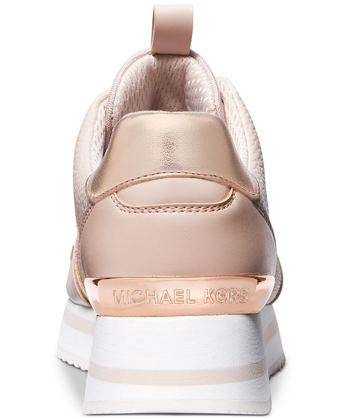 Michael Kors Women's Raina Lace-Up Trainer Running Sneakers - Macy's