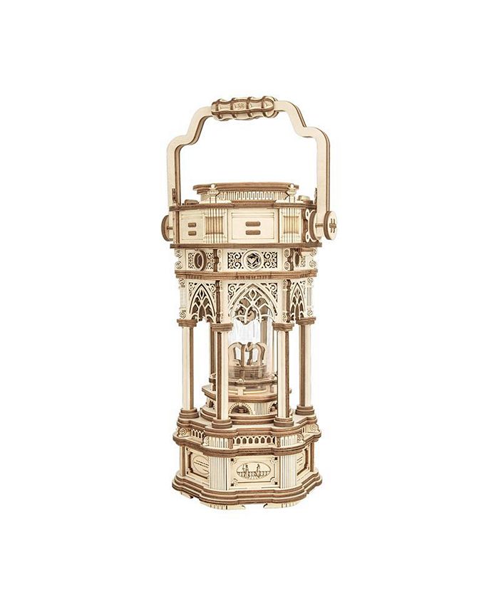 Robotime Kids 3D Wooden Puzzle Game - Victorian Lantern Music Box - Assembly Model Building Kits ...