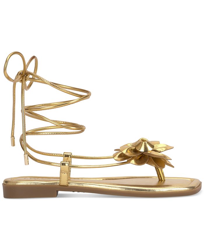 I.N.C. International Concepts Women's Gilma Flower Flat Sandals, Created for Macy's - Macy's