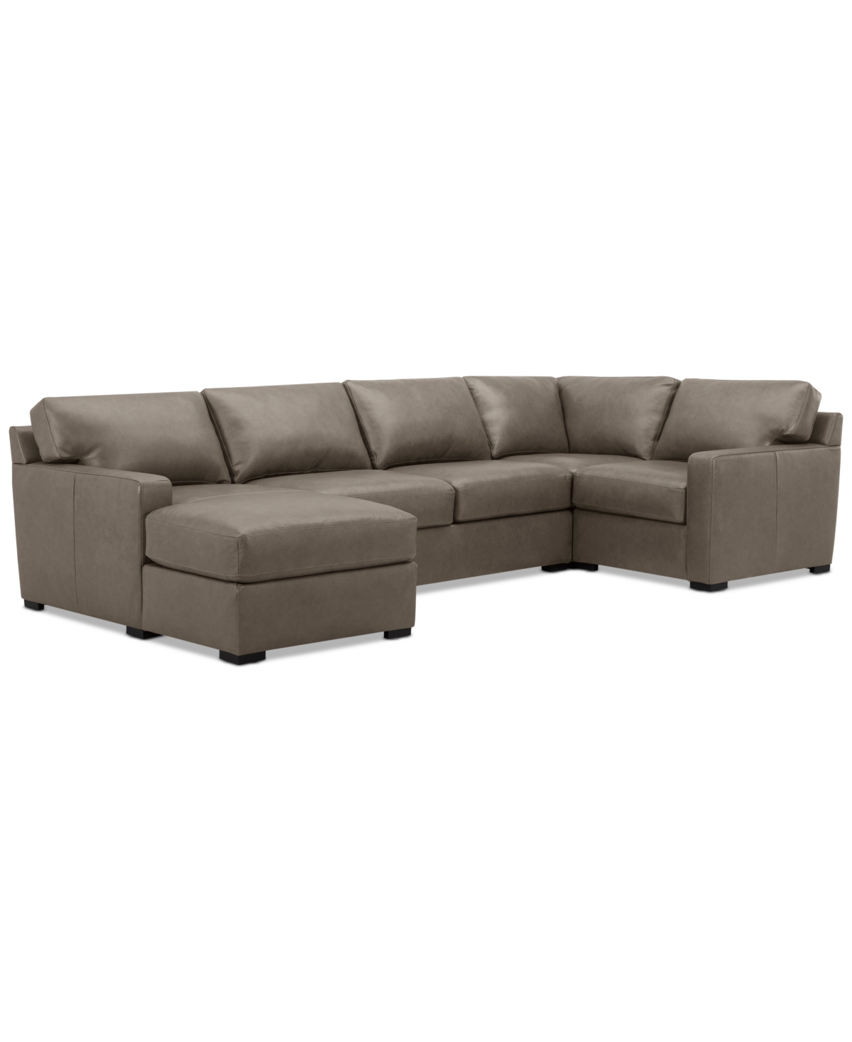 Click here for Radley 136 4-Pc. Leather Square Corner Modular Cha... prices