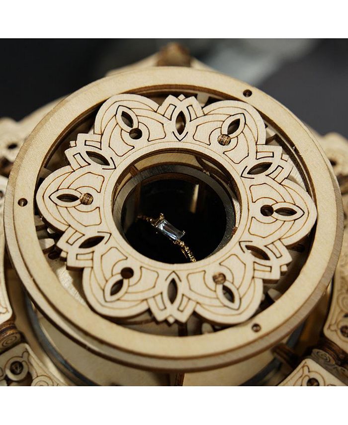 Robotime Kids 3D Wooden Puzzle Game - Secret Garden Music Box - Assembly Model Building Kits ...