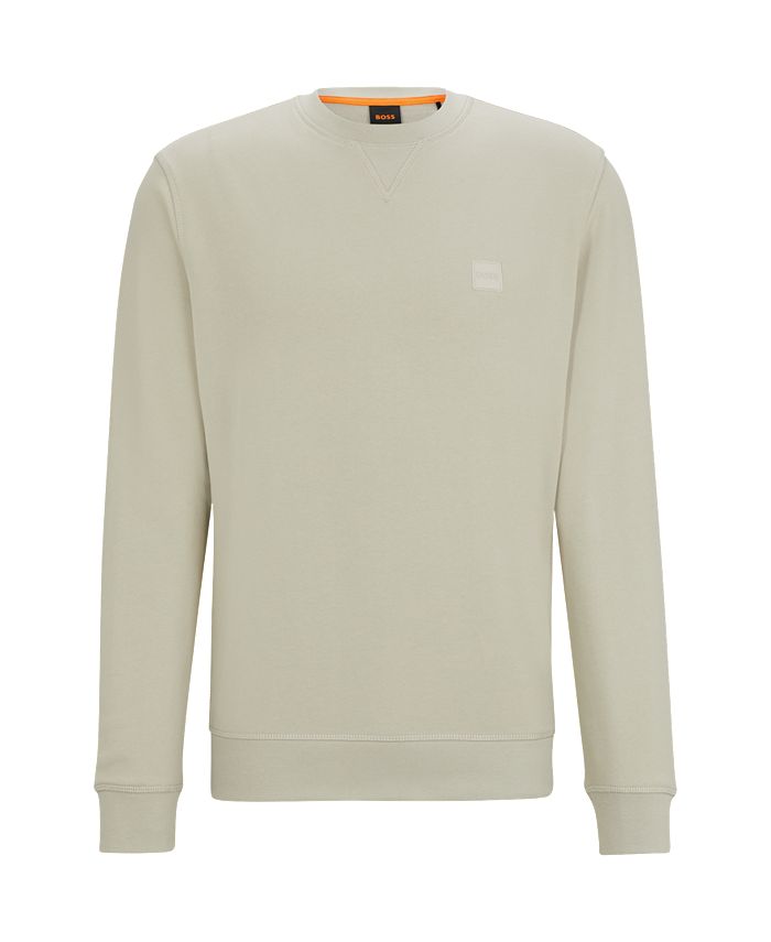 Hugo Boss Men's Logo Patch Relaxed-Fit Sweatshirt - Macy's