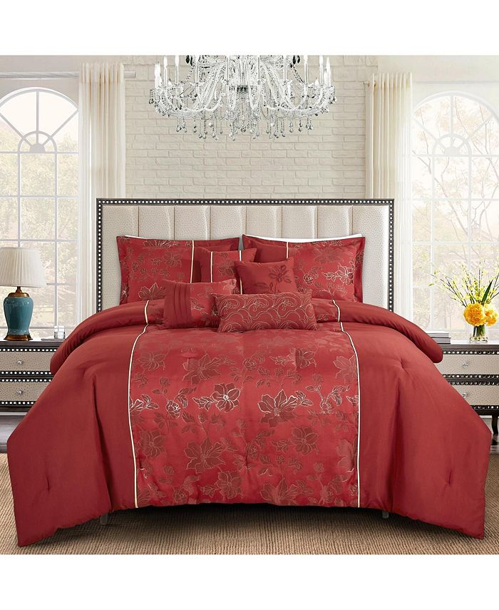 MarCielo 7 PCS Bedding Comforter Set Dalia -King - Macy's